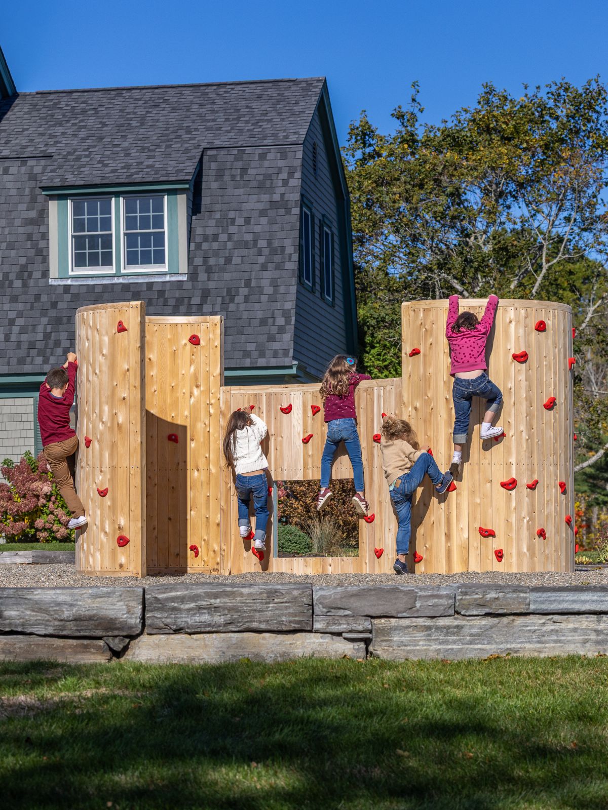 Curved Climbers | CedarWorks Commercial Playsets